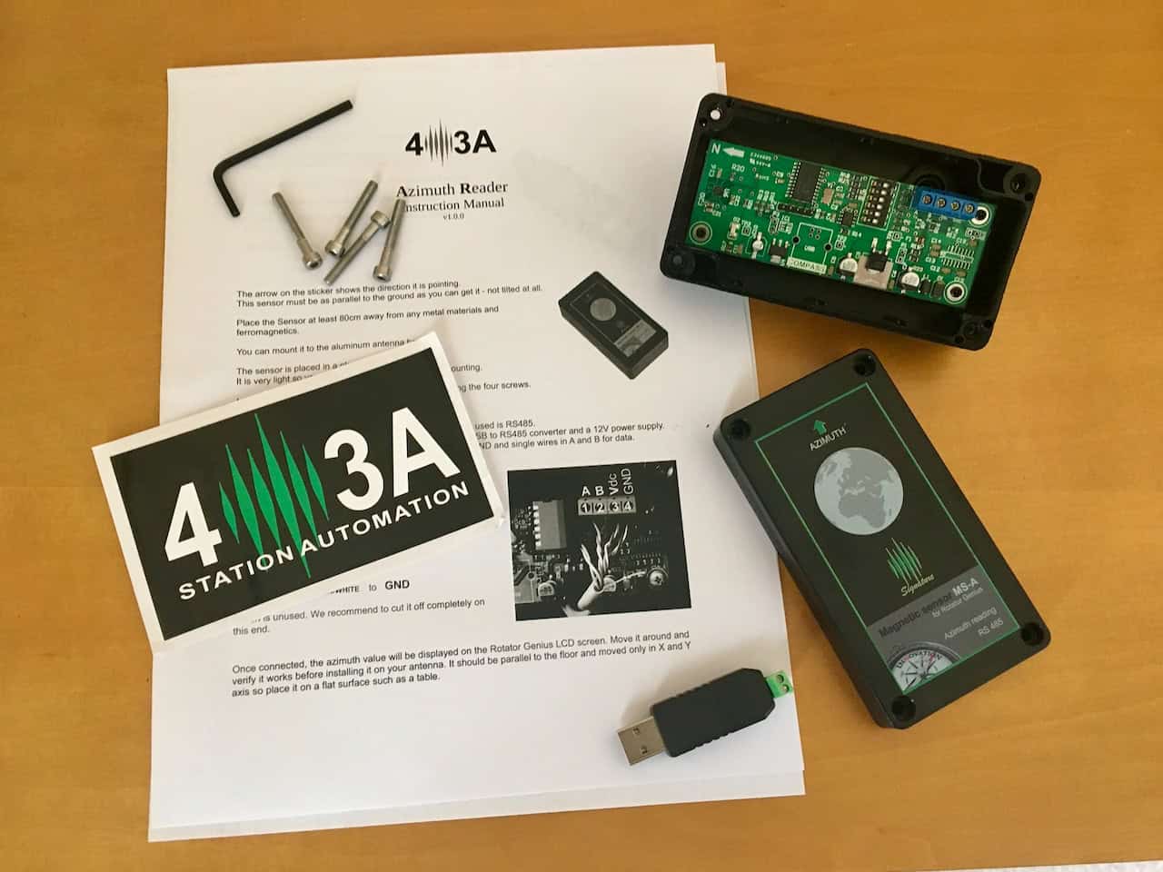 Pointing Rover Antennas — 4O3A Magnetic Azimuth Sensor | K5ND